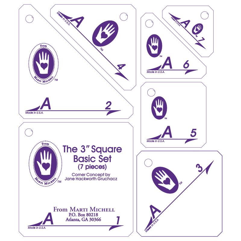 Perfect Patchwork Template Set A - Marti Michell – Shop GnomeAngel ...